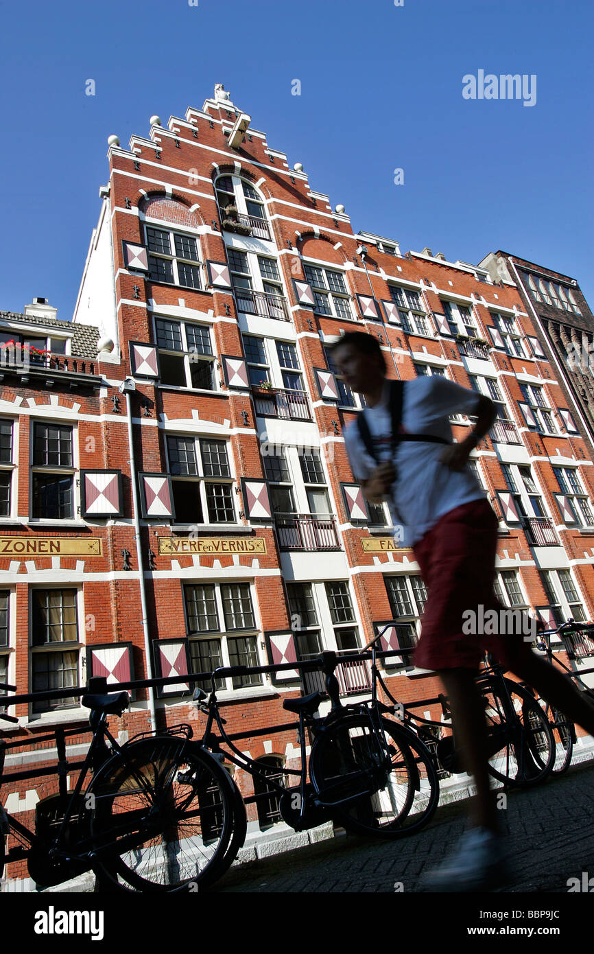 BUILDING IN AN OLD FACTORY, 'OUDEZUDS KOLK' STREET, AMSTERDAM ...