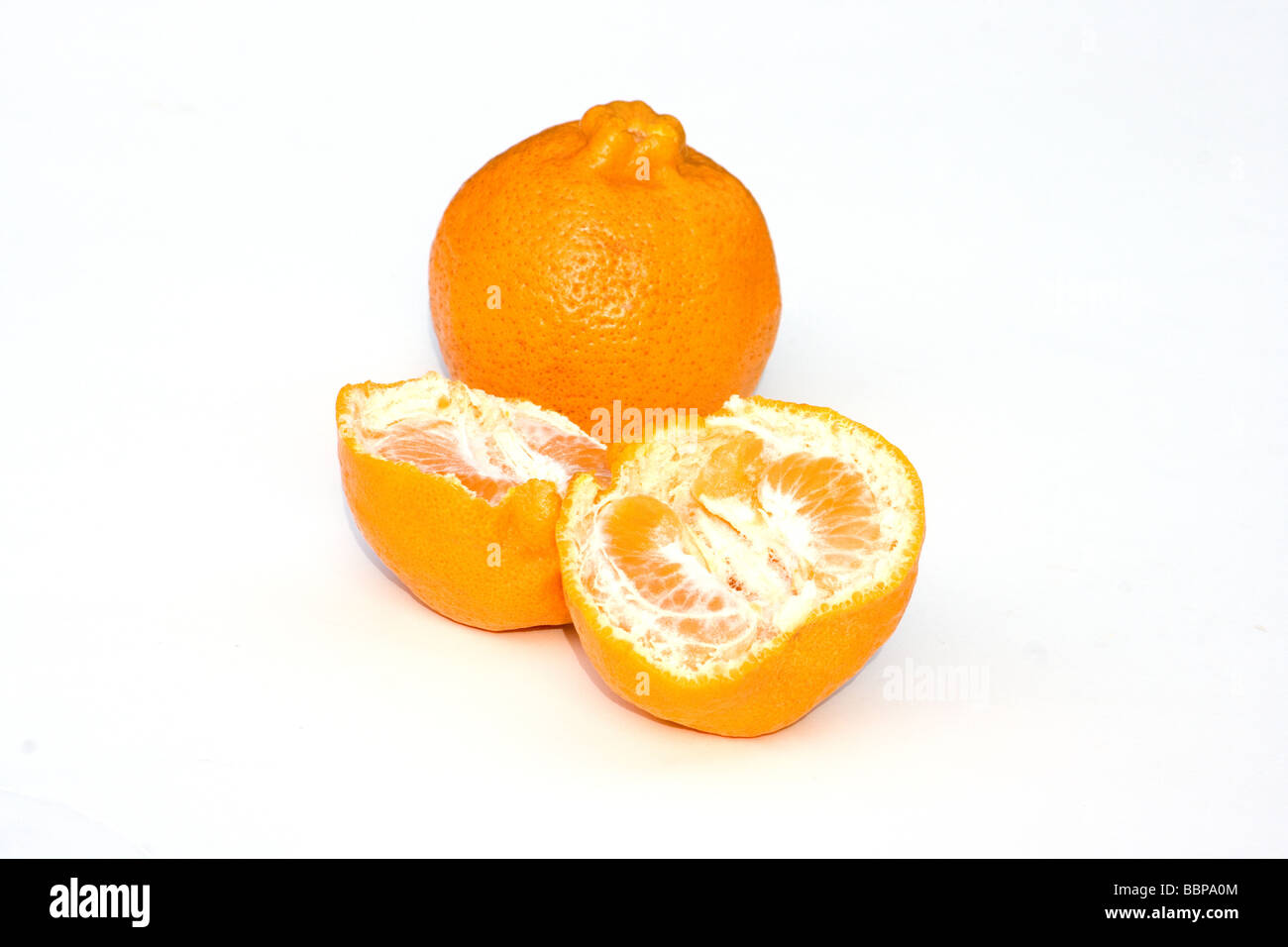 Ponkan orange on white background Stock Photo - Alamy