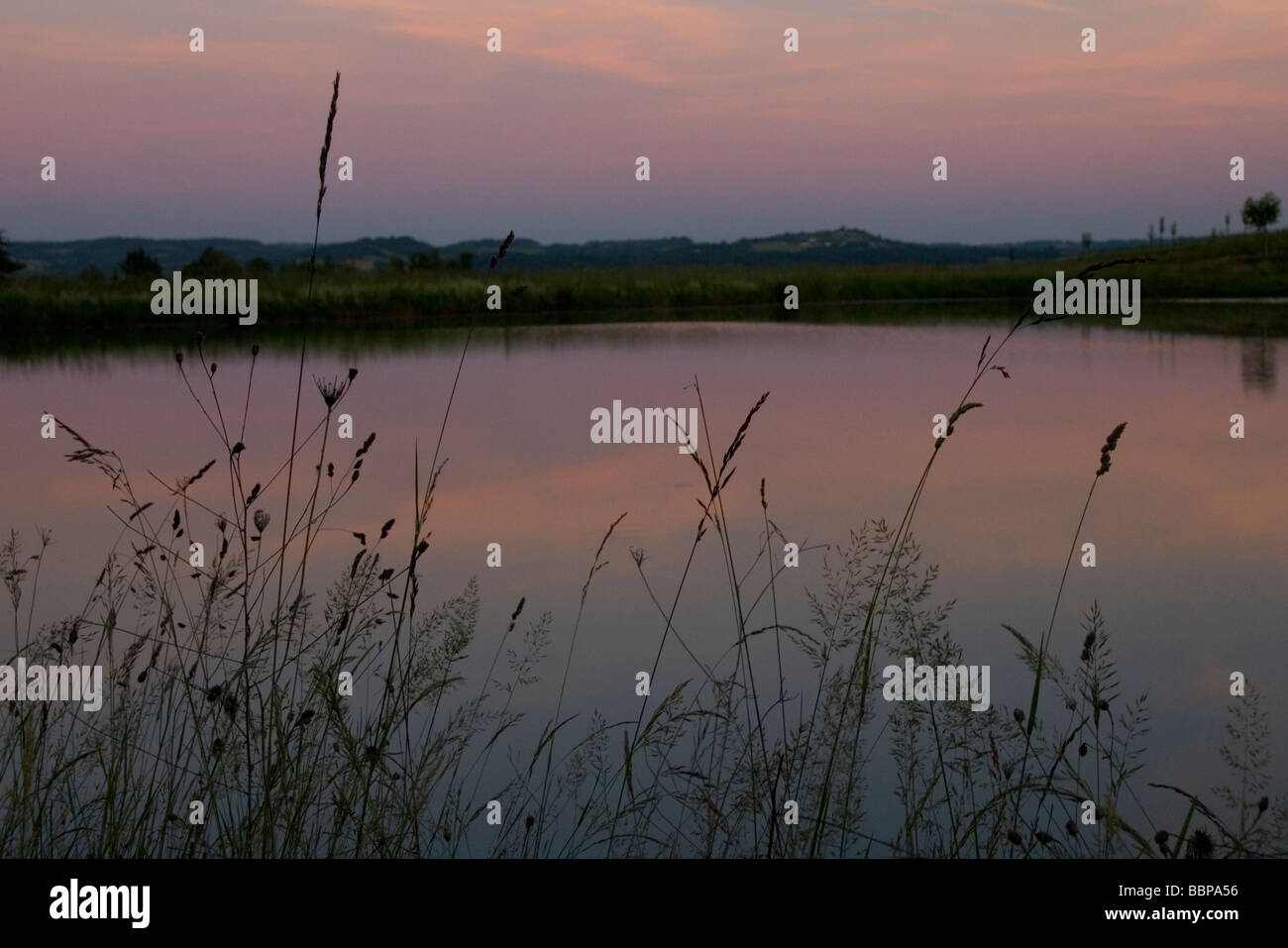 Lake in french countryside hi-res stock photography and images - Alamy