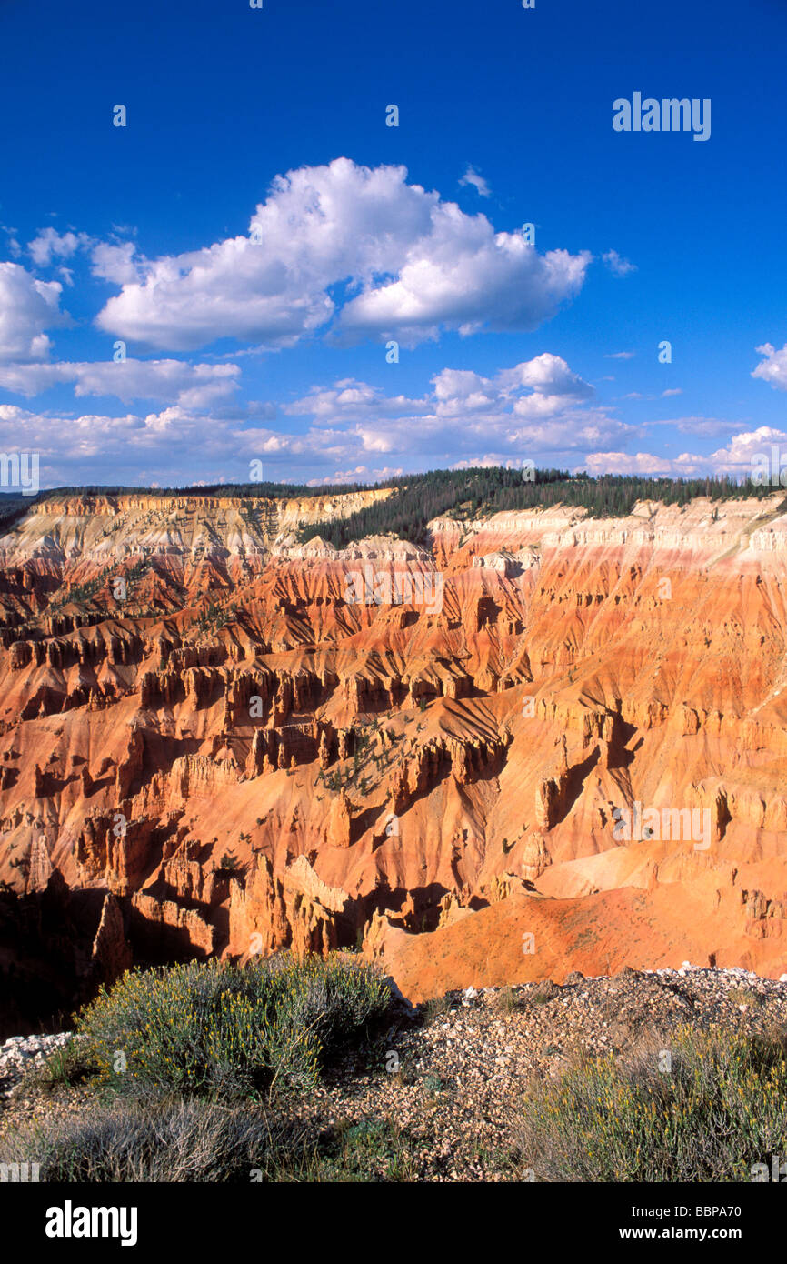 Afternoon light on colorful erosion in the Cedar Breaks Amphitheater ...