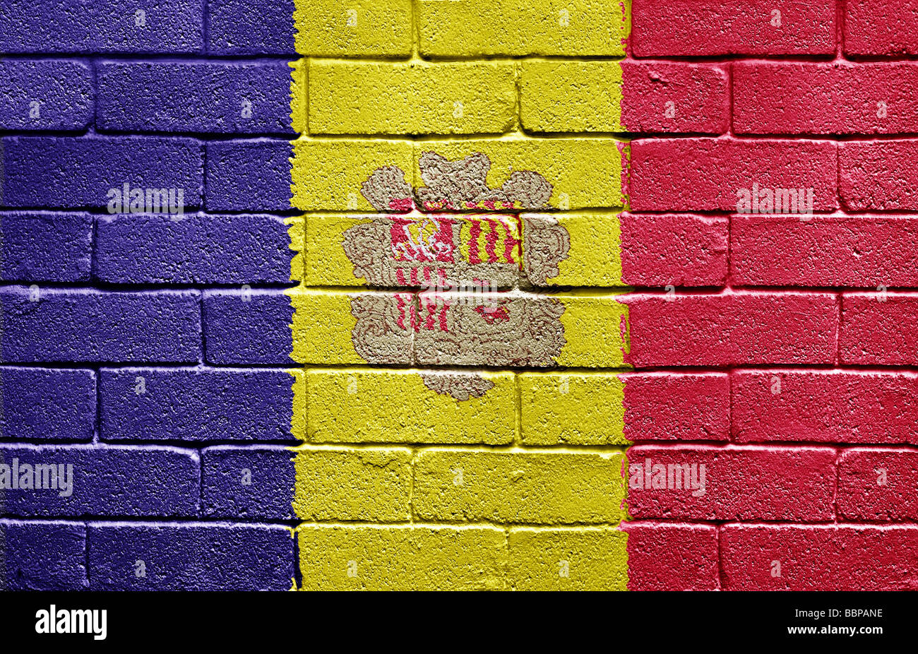 Flag of Andorra Stock Photo - Alamy