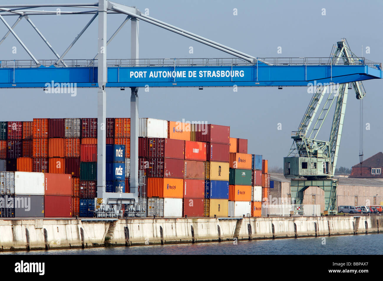 PORT OF STRASBOURG, STRASBOURG, BAS RHIN (67), ALSACE, FRANCE, EUROPE ...