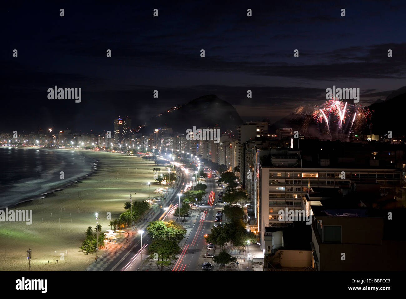 Rio brazil night fireworks hi-res stock photography and images - Alamy