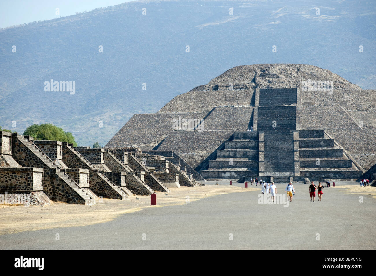 The Pyramid of the Moon at Teotihuacan in Mexico city, Mexico Stock ...