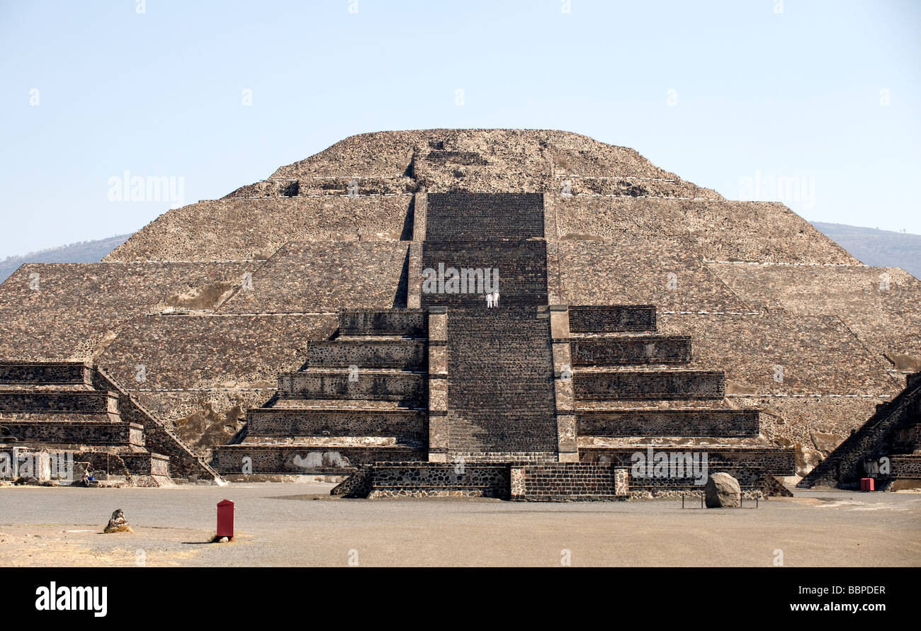 The Pyramid of the Moon at Teotihuacan in Mexico city, Mexico Stock ...