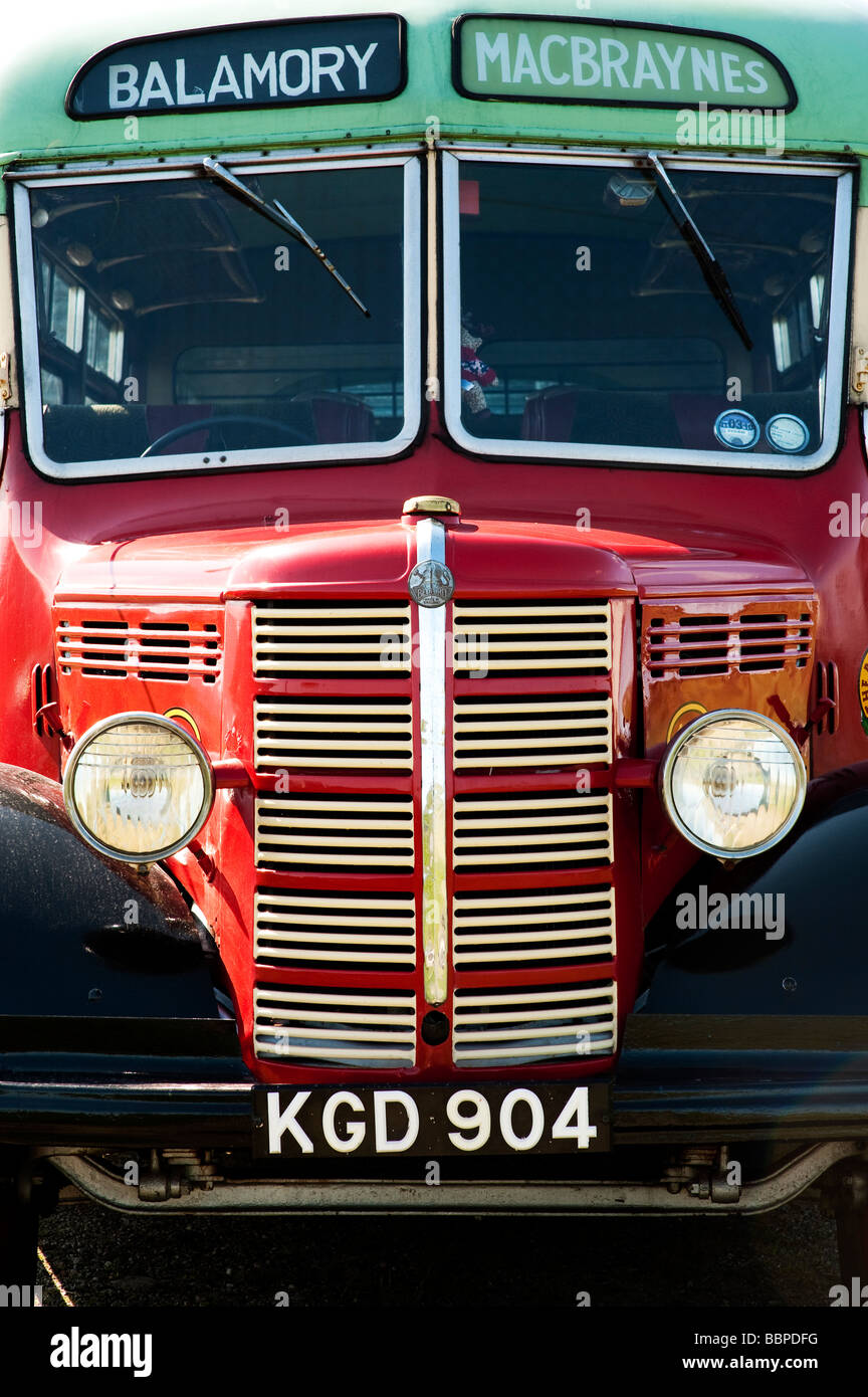 Macbraynes restored 1952 Bedford bus on the isle of Uist, Outer ...