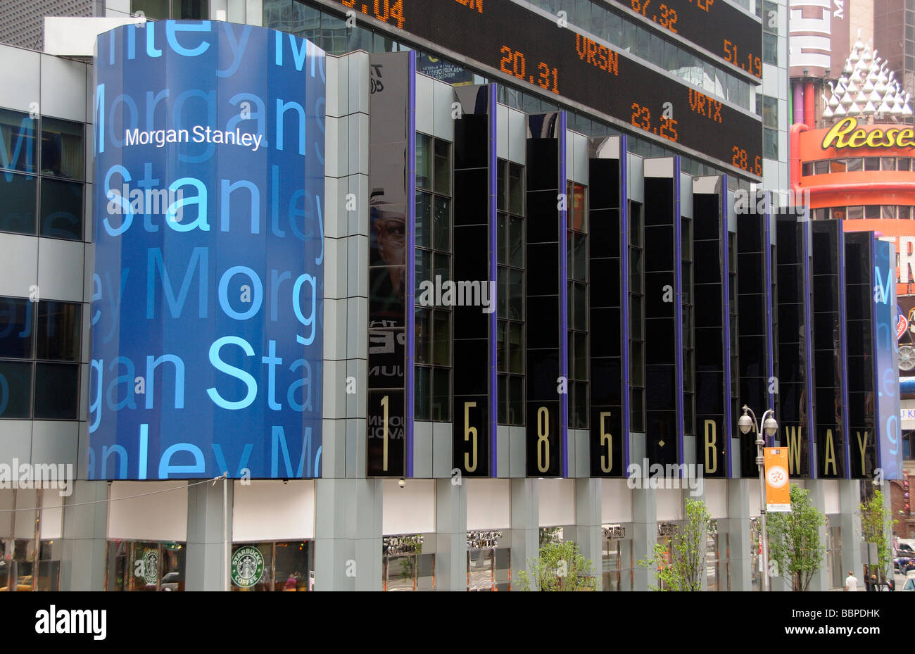 Morgan Stanley Bank on Broadway New York USA Stock Photo - Alamy