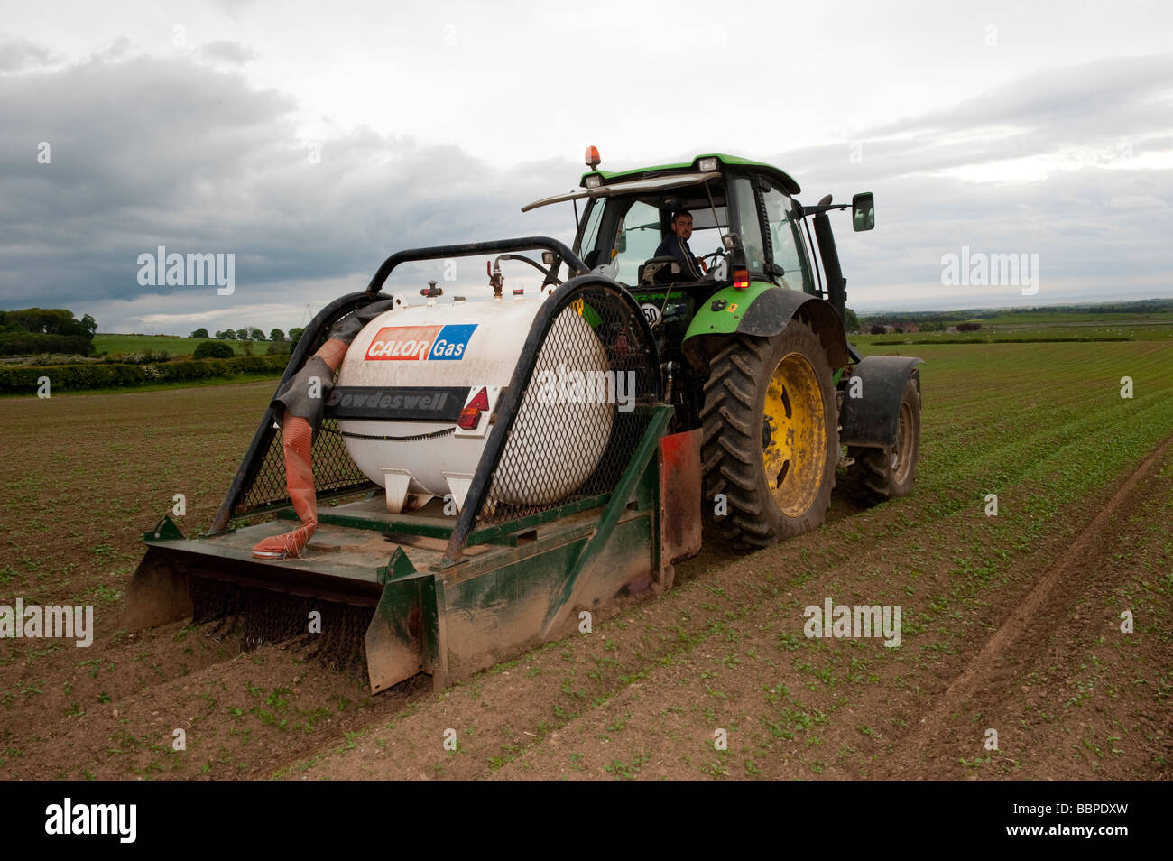 Flame thrower tractor hi-res stock photography and images - Alamy