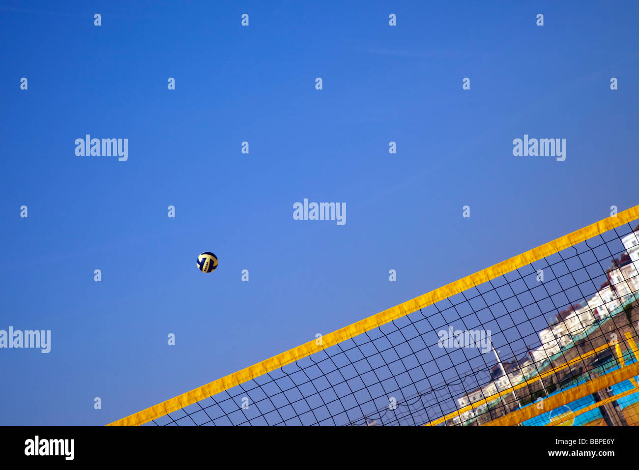 Blue sky with volley ball hi-res stock photography and images - Alamy
