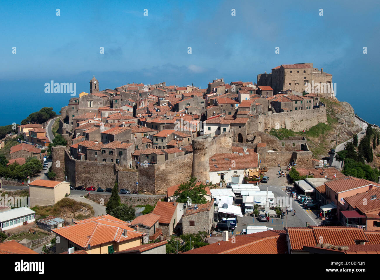 Giglio Castello the small village on the Island of Giglio or Isola del ...
