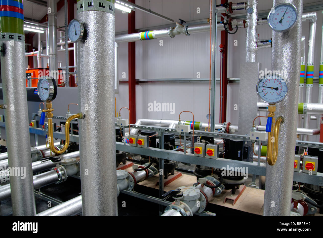 Industrial building new plant room Stock Photo - Alamy