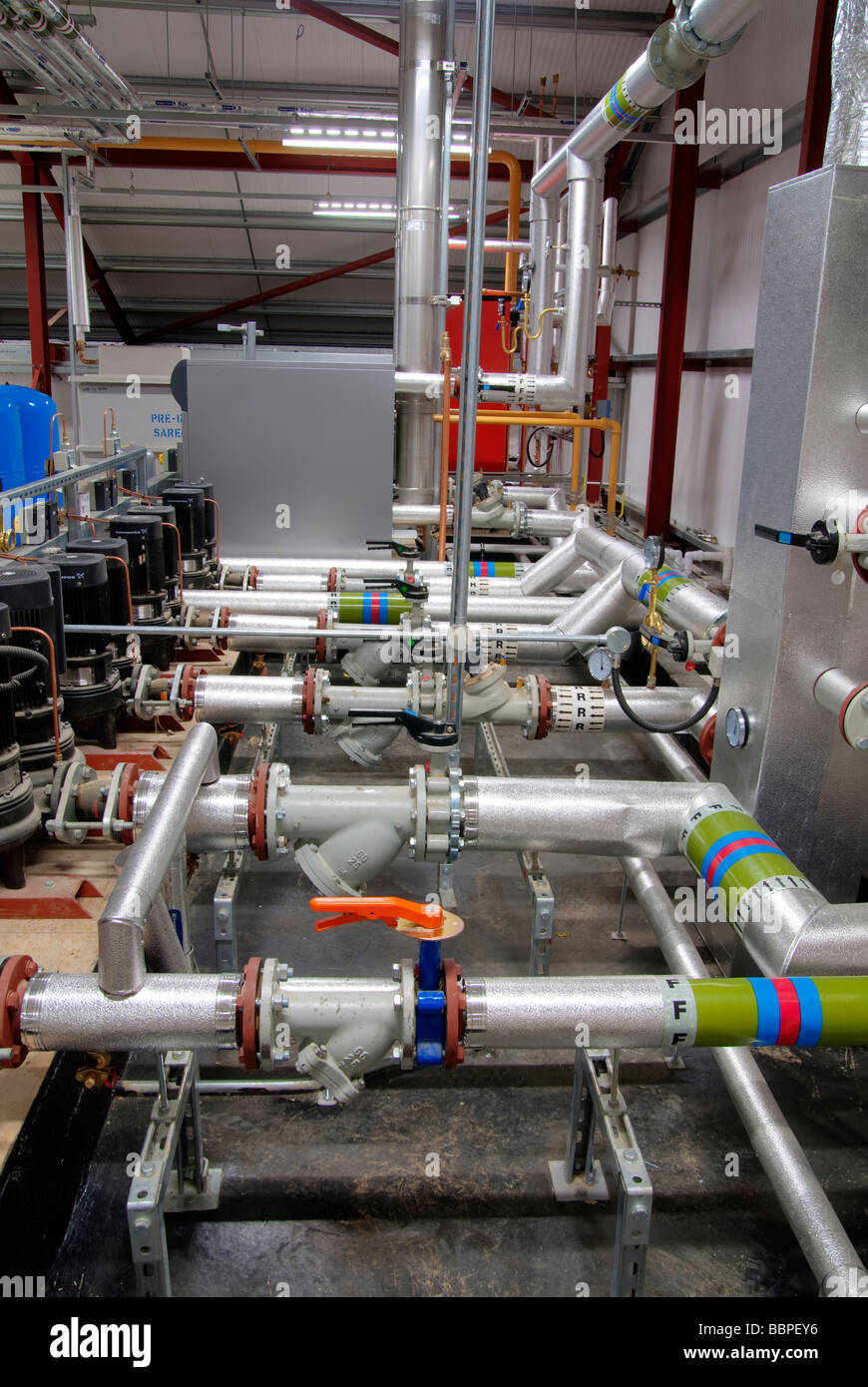 Industrial building new plant room Stock Photo - Alamy