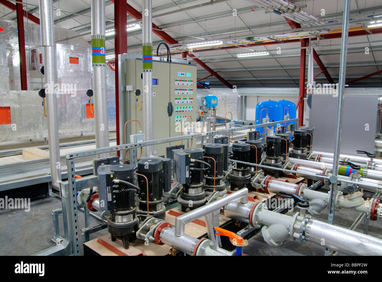 Industrial building new plant room Stock Photo - Alamy