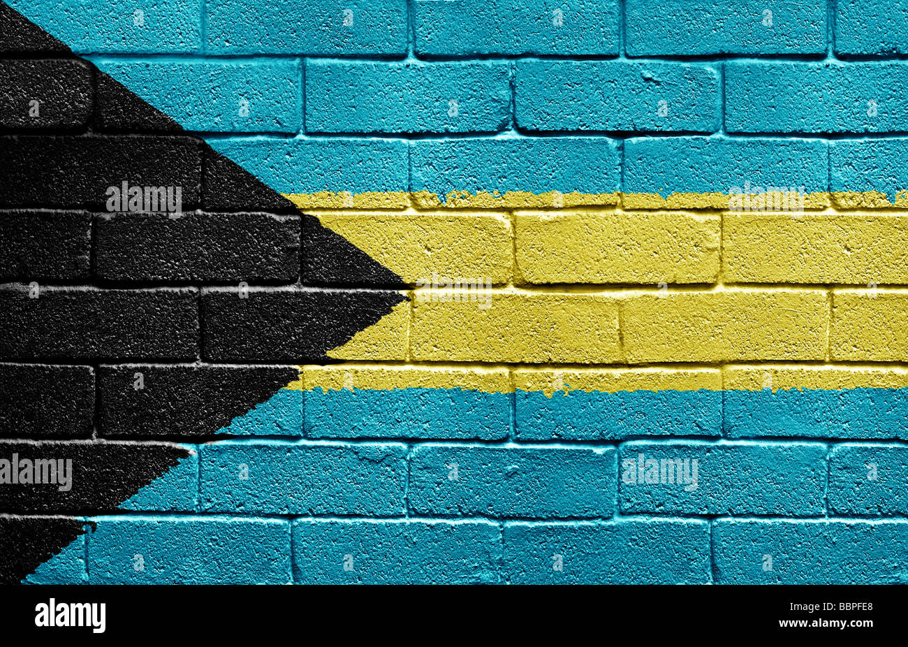 Flag of Bahamas Stock Photo - Alamy