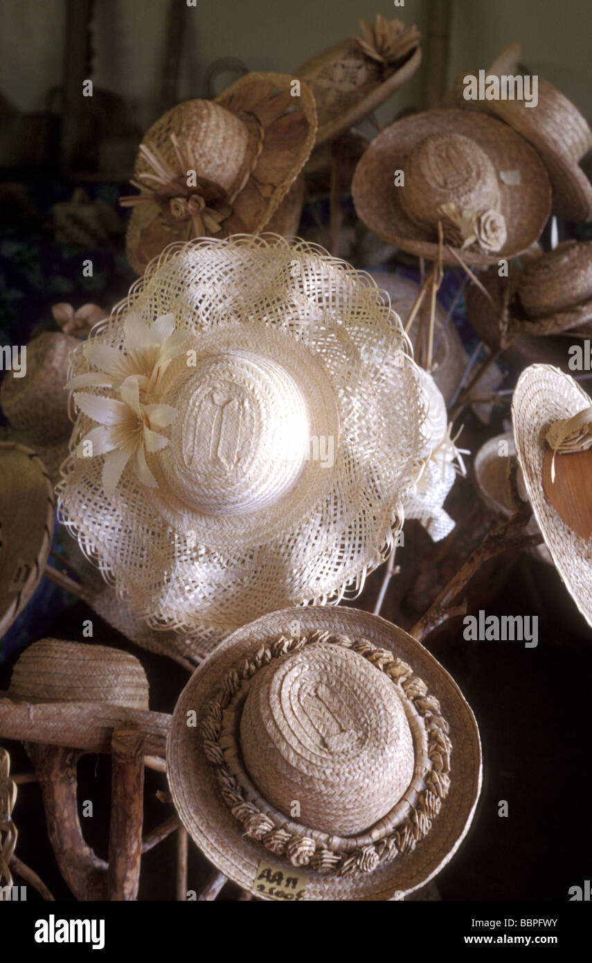 chapeaux niau on sale rurutu tahiti Stock Photo - Alamy