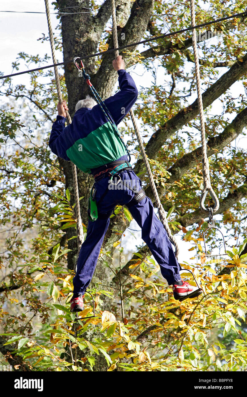 ACCROBRANCH, TREE WALKING THROUGH THE BRANCHES, AVENTURE PARK, NANCAY ...