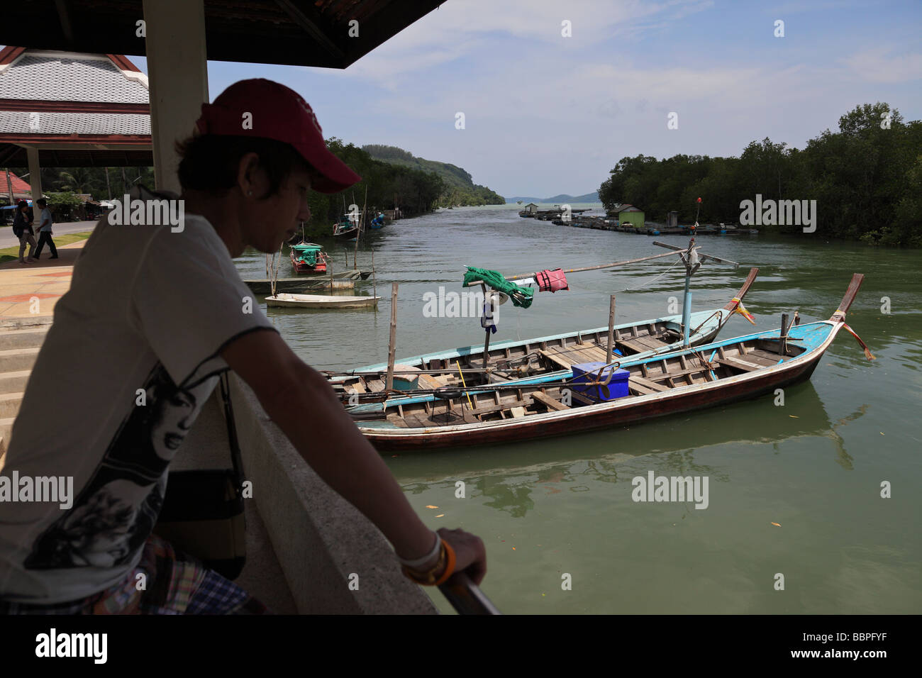 Thai fishing boats Stock Photo - Alamy