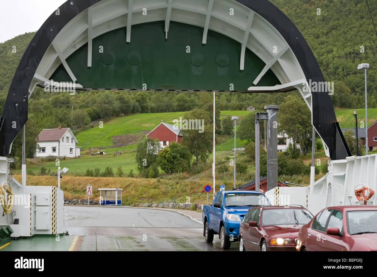 Cars stand in queue on check point Stock Photo - Alamy