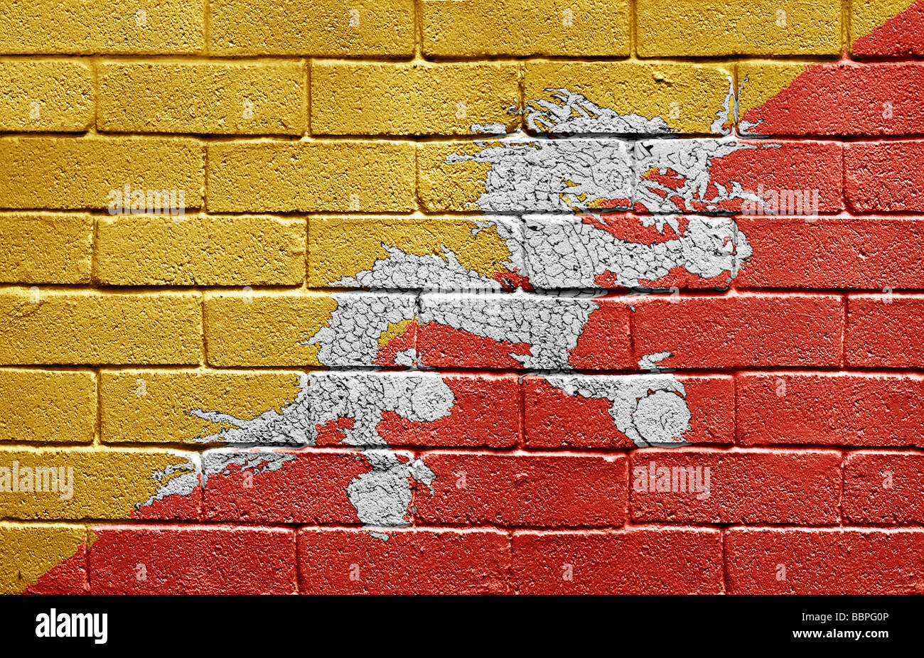 Flag of Bhutan Stock Photo - Alamy