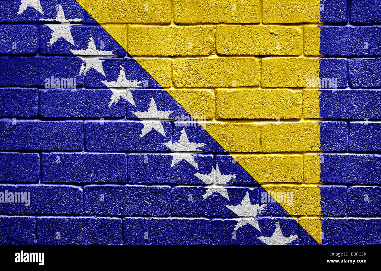 Flag of Bosnia and Herzegovina Stock Photo - Alamy
