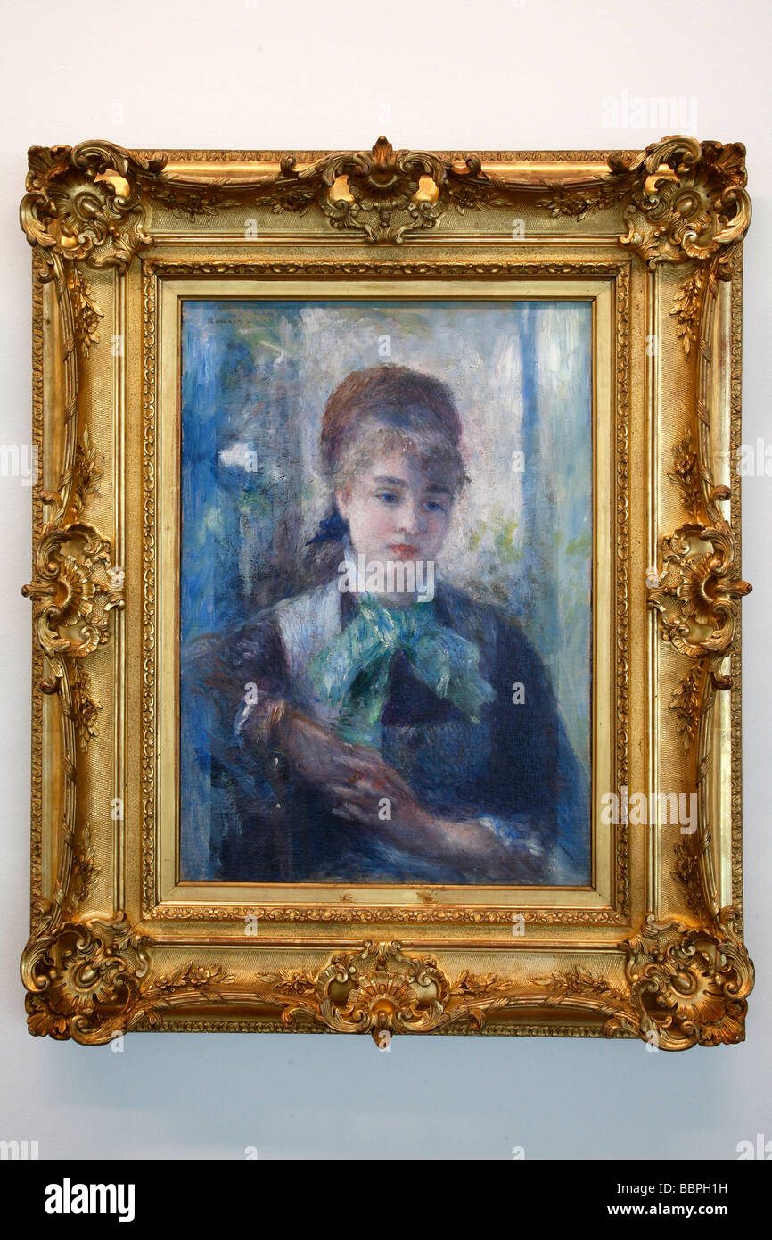 AUGUSTE RENOIR, PORTRAIT OF MIMI LOPEZ, 1876, MALRAUX MUSEUM, LE HAVRE ...