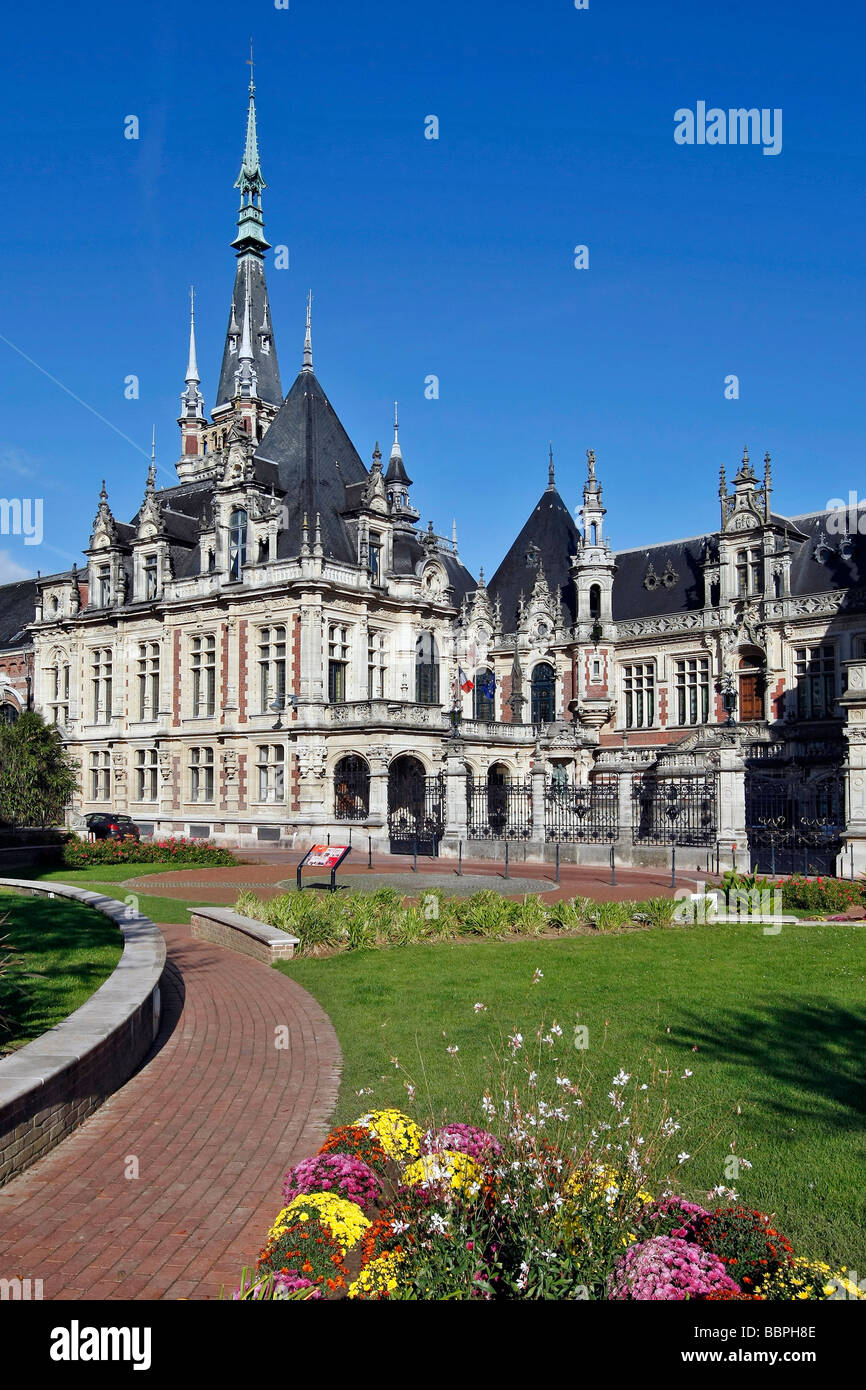 THE FACADE OF THE BENEDICTINE PALACE, FECAMP, SEINE-MARITIME (76 ...