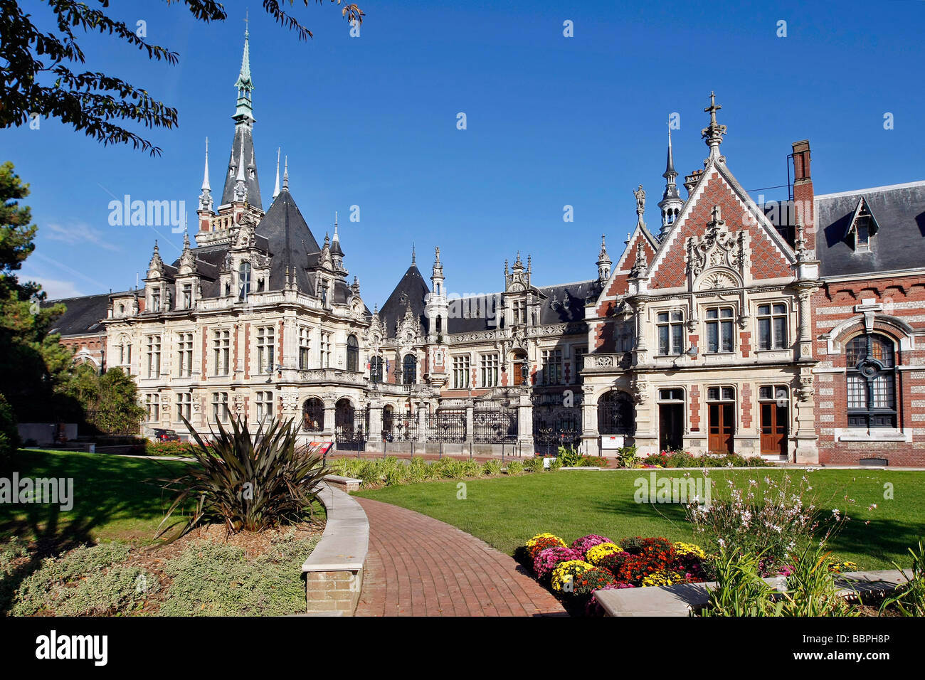 THE FACADE OF THE BENEDICTINE PALACE, FECAMP, SEINE-MARITIME (76 ...