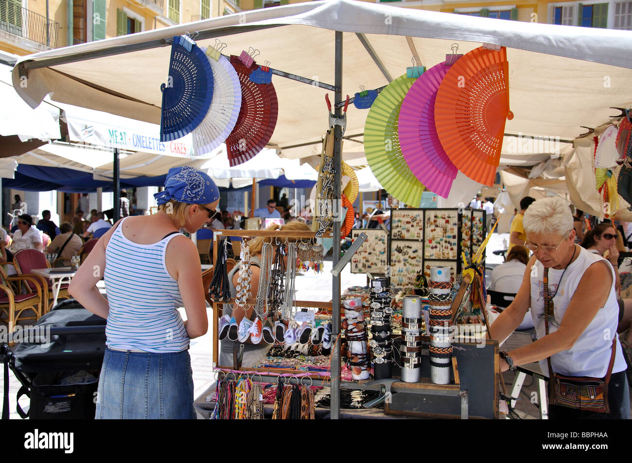 Market stall, Placa Major, Palma de Mallorca, Palma Municipality ...