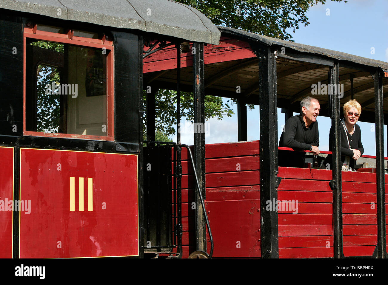 OLD SIGHTSEEING TRAIN OF THE FRENCH RAILWAYS IN THE VALLEY OF THE EURE ...