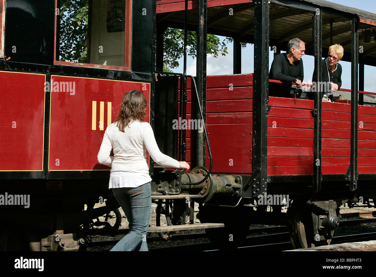 OLD SIGHTSEEING TRAIN OF THE FRENCH RAILWAYS IN THE VALLEY OF THE EURE ...