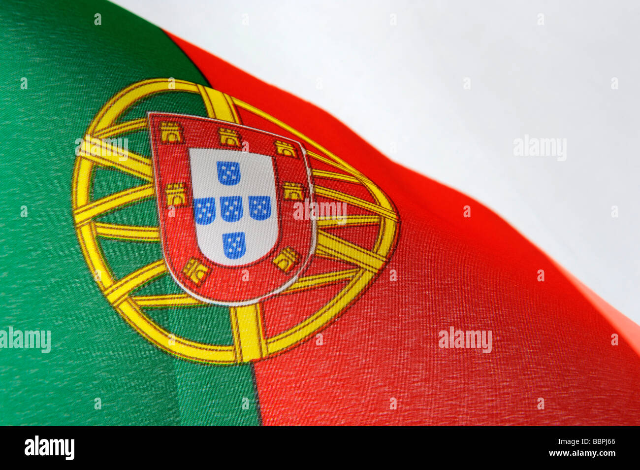 Portuguese national flag Stock Photo - Alamy