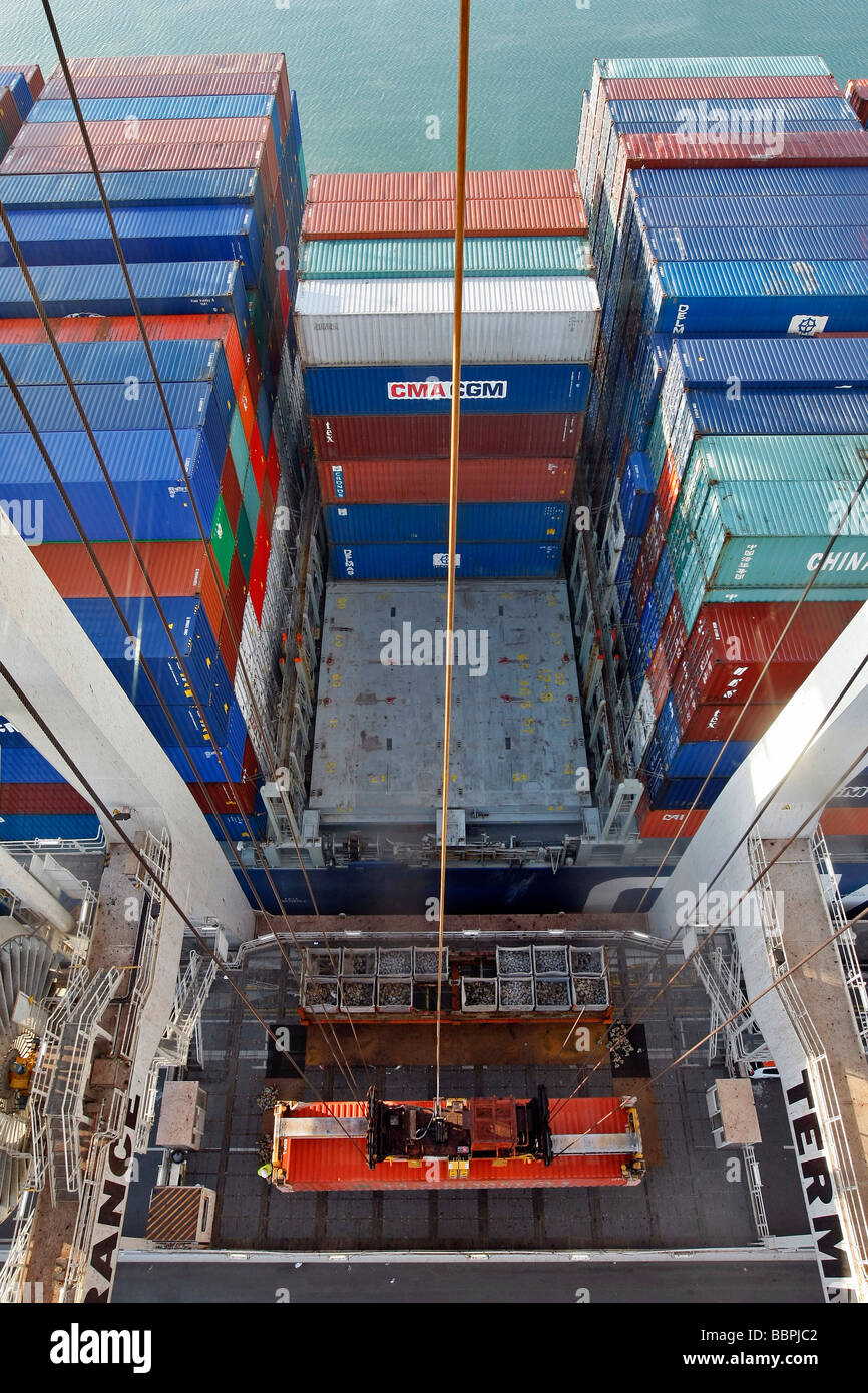 Harbour france container hi-res stock photography and images - Alamy
