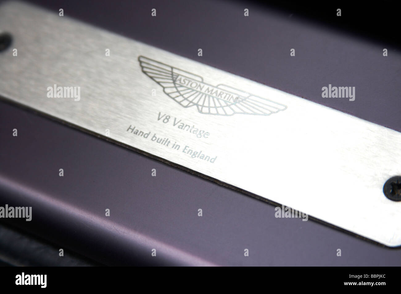 Aston Martin V8 Vantage Badge Stock Photo - Alamy