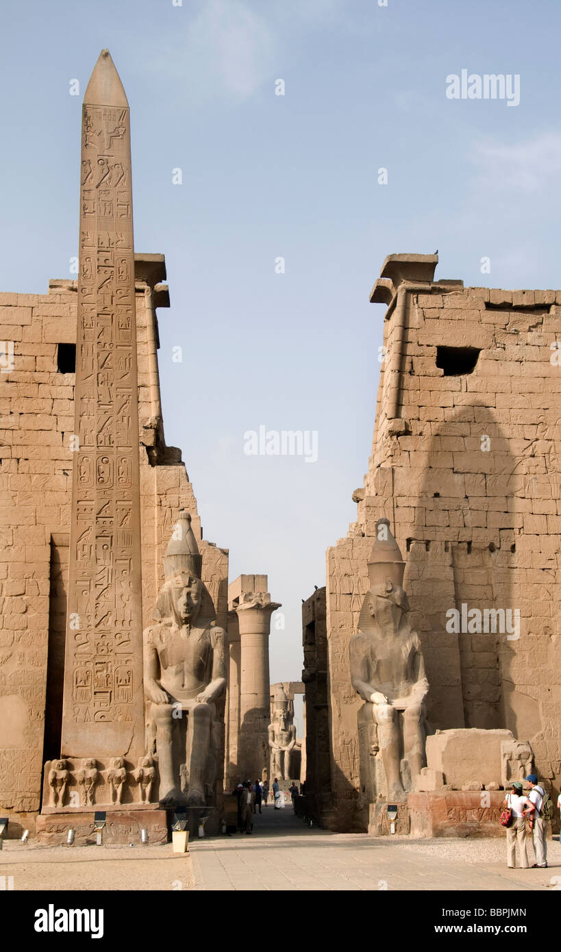 Luxor Temple Egypt was the house of Amon Ra Stock Photo - Alamy