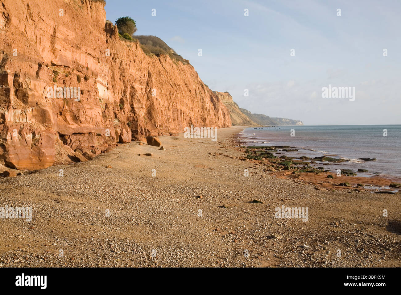 Cliff triassic jurassic coast sidmouth hi-res stock photography and ...
