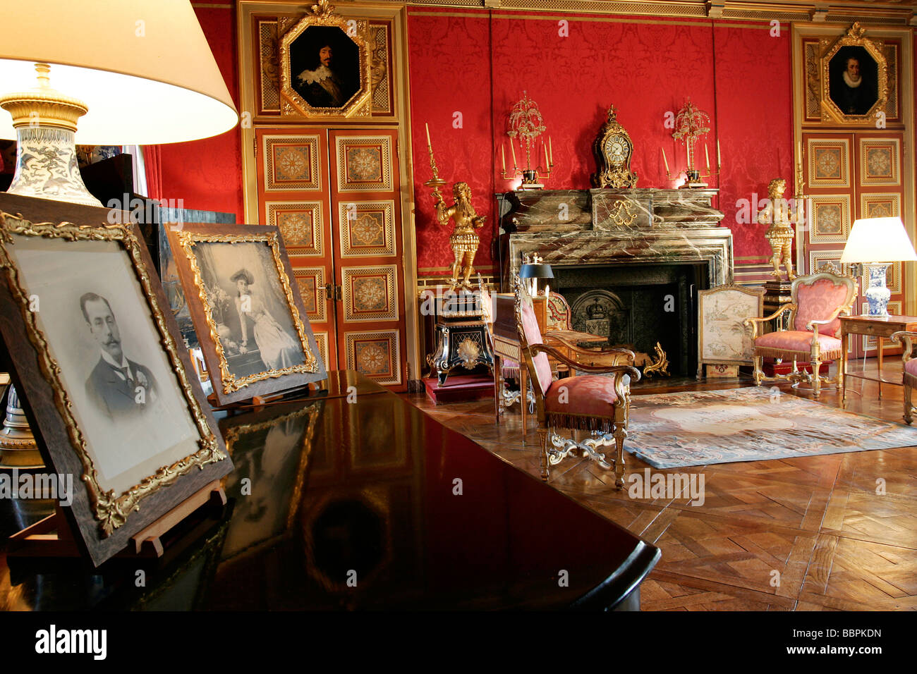 THE KING'S SALON OR LOUIS XIV'S FORMER BEDROOM, CHATEAU DE MAINTENON ...