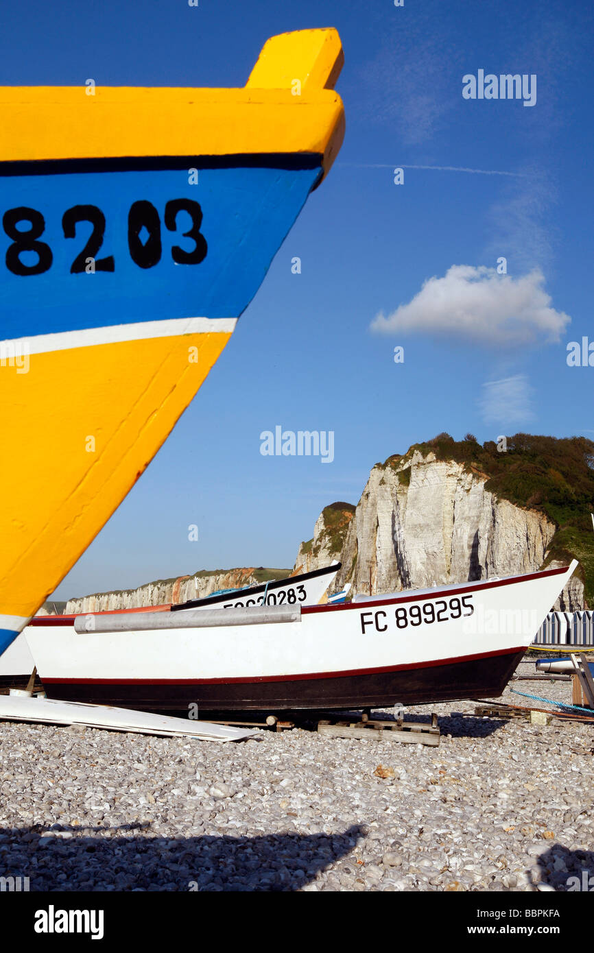 THE LITTLE FISHING PORT OF YPORT, SEINE-MARITIME (76), NORMANDY, FRANCE ...