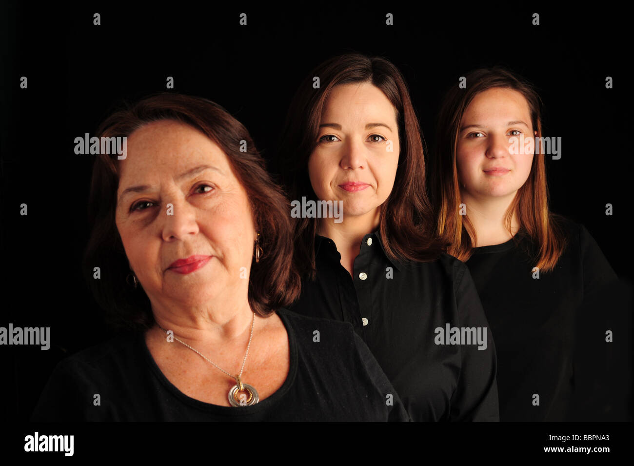 Three 3 generations of hispanic women Stock Photo - Alamy