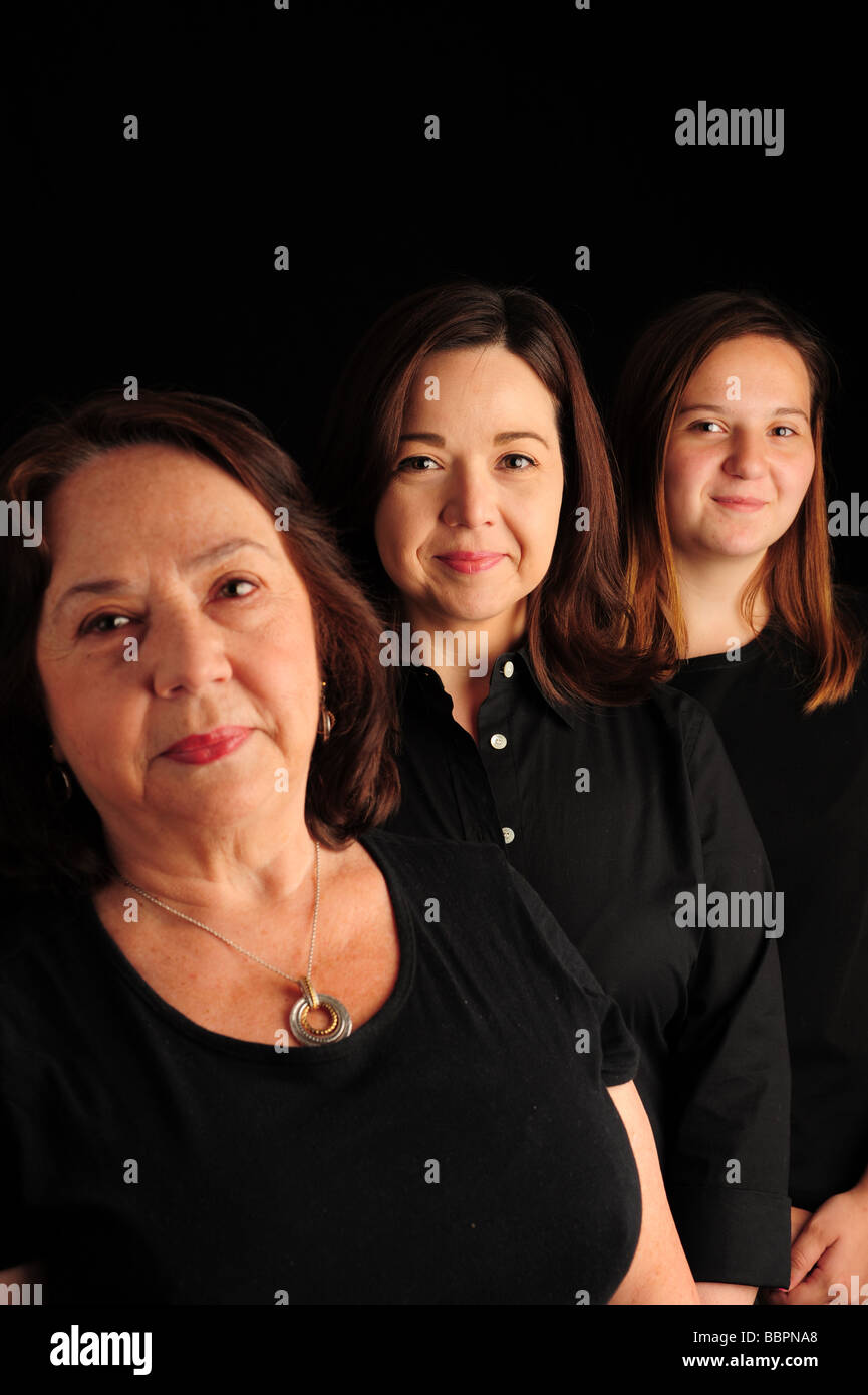 Three 3 generations of hispanic women Stock Photo - Alamy