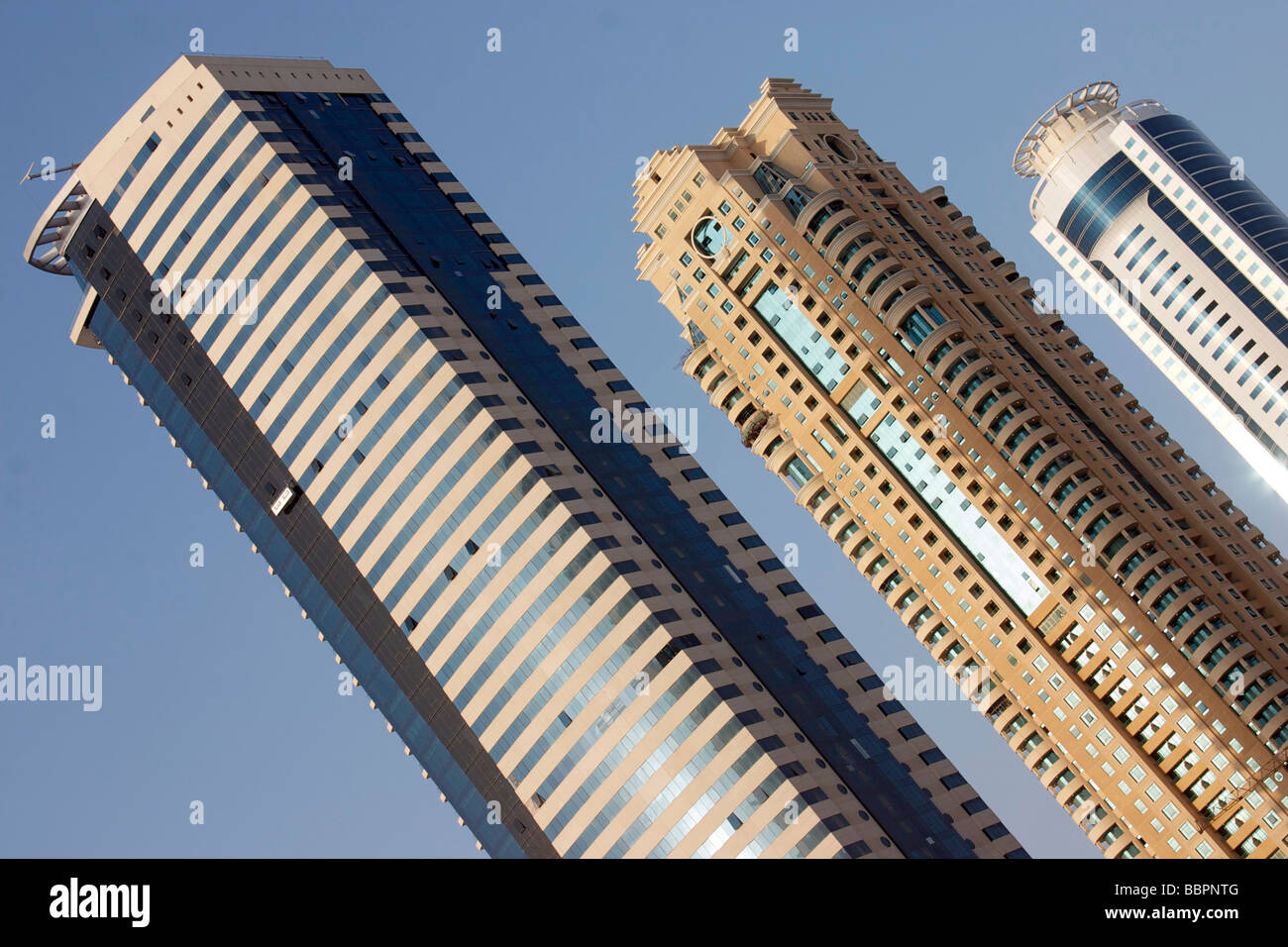 MODERN BUILDINGS IN THE NEIGHBOURHOOD OF THE DUBAI MARINA, TOWER BLOCKS ...