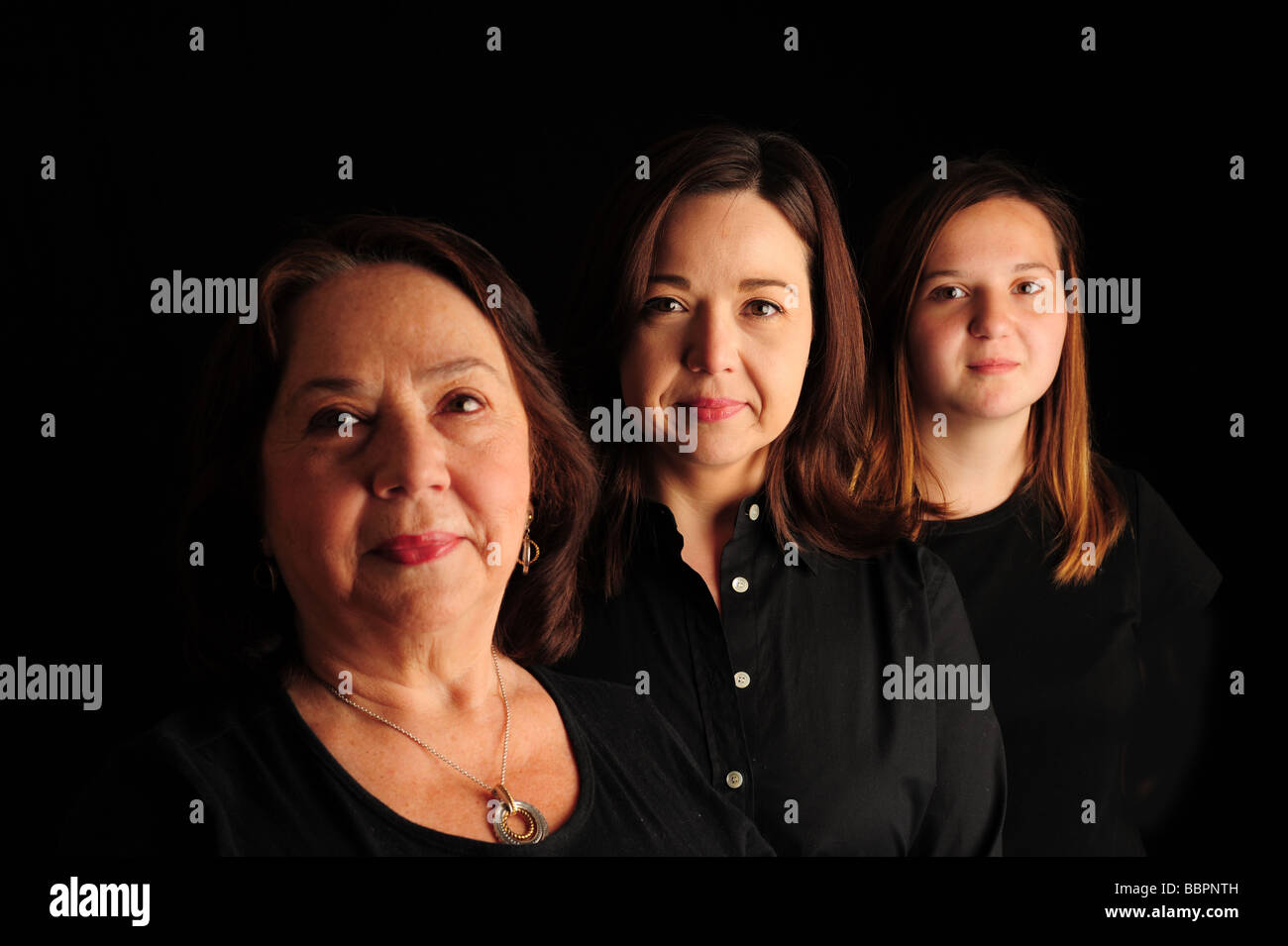 Three 3 generations of hispanic women Stock Photo - Alamy