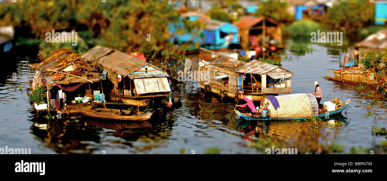 Floating village on the Tonle Sap lake in Cambodia Stock Photo - Alamy