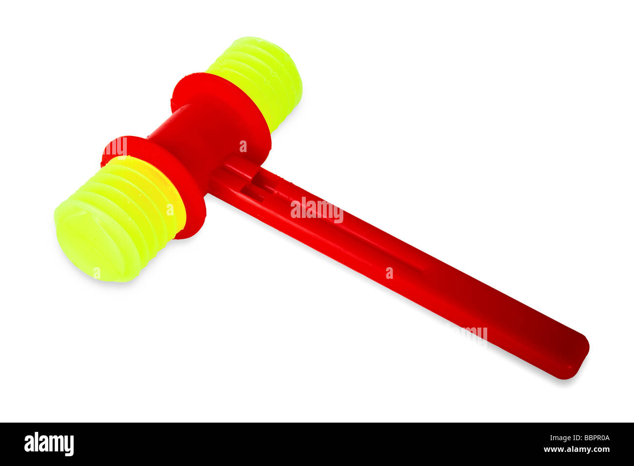 hammer musical toy isolated over a white background Stock Photo - Alamy