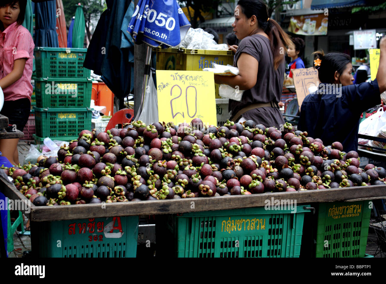 Fruit Stall in Bangkok , Thailand Stock Photo - Alamy