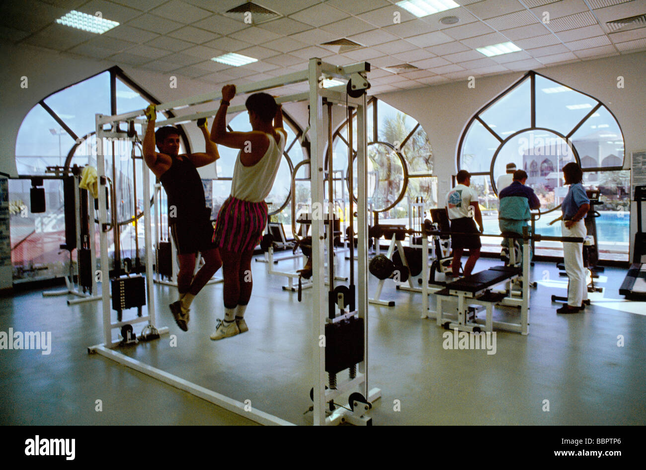Abu Dhabi UAE Gym Le Meridien Hotel Stock Photo - Alamy