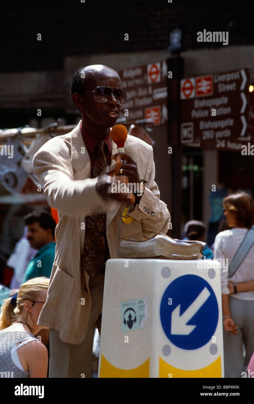 Black preacher microphone hi-res stock photography and images - Alamy