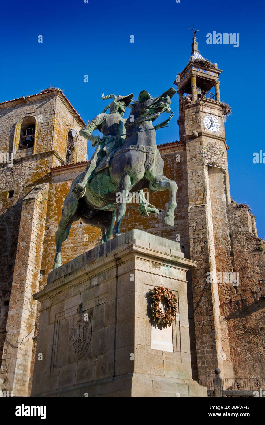 An equestrian statue of Conquistador Francisco Pizarro St Martins ...