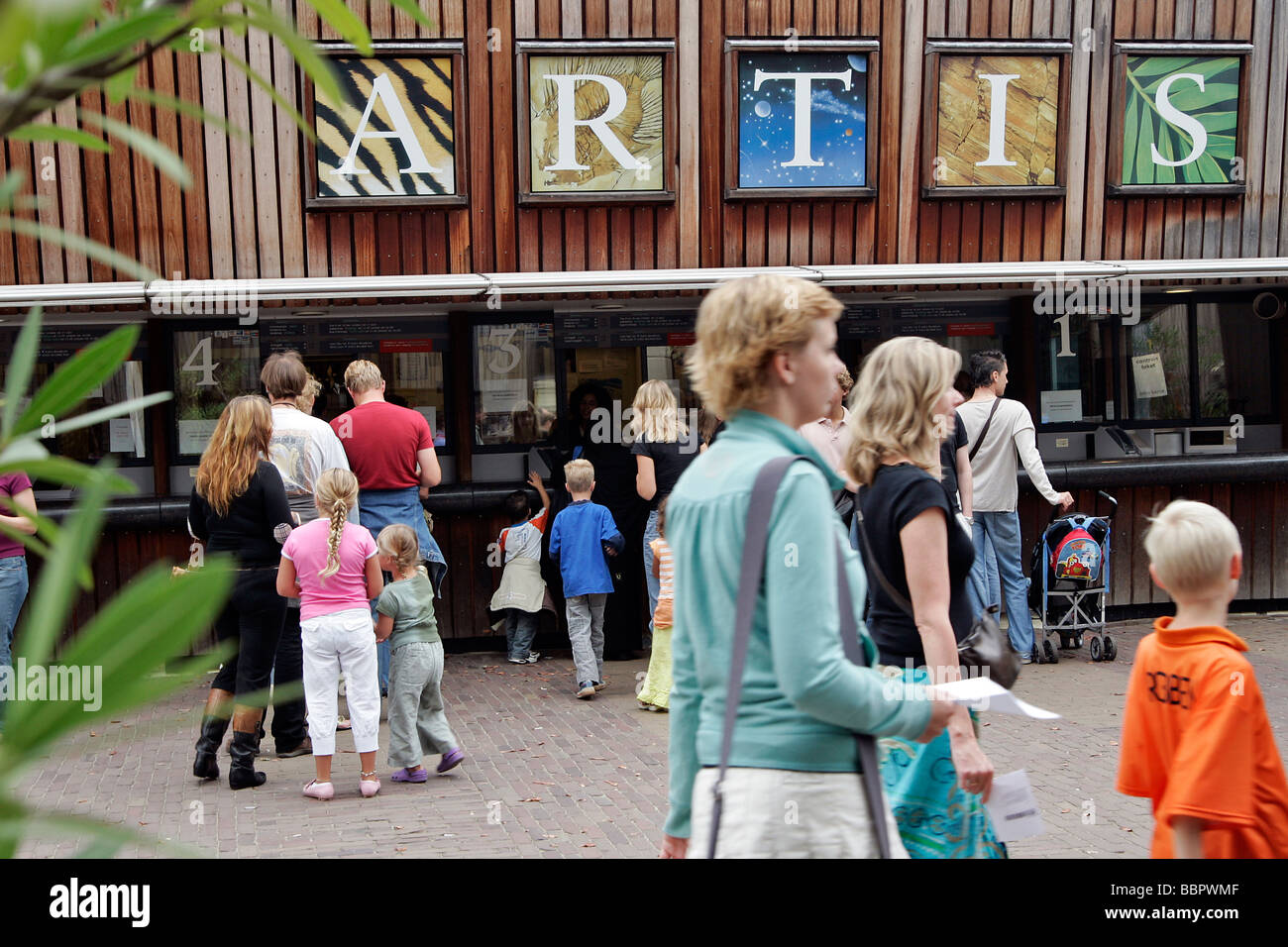ENTRANCE TO THE ZOO IN THE ARTIS PARK, ZOOLOGICAL GARDENS, AMSTERDAM ...