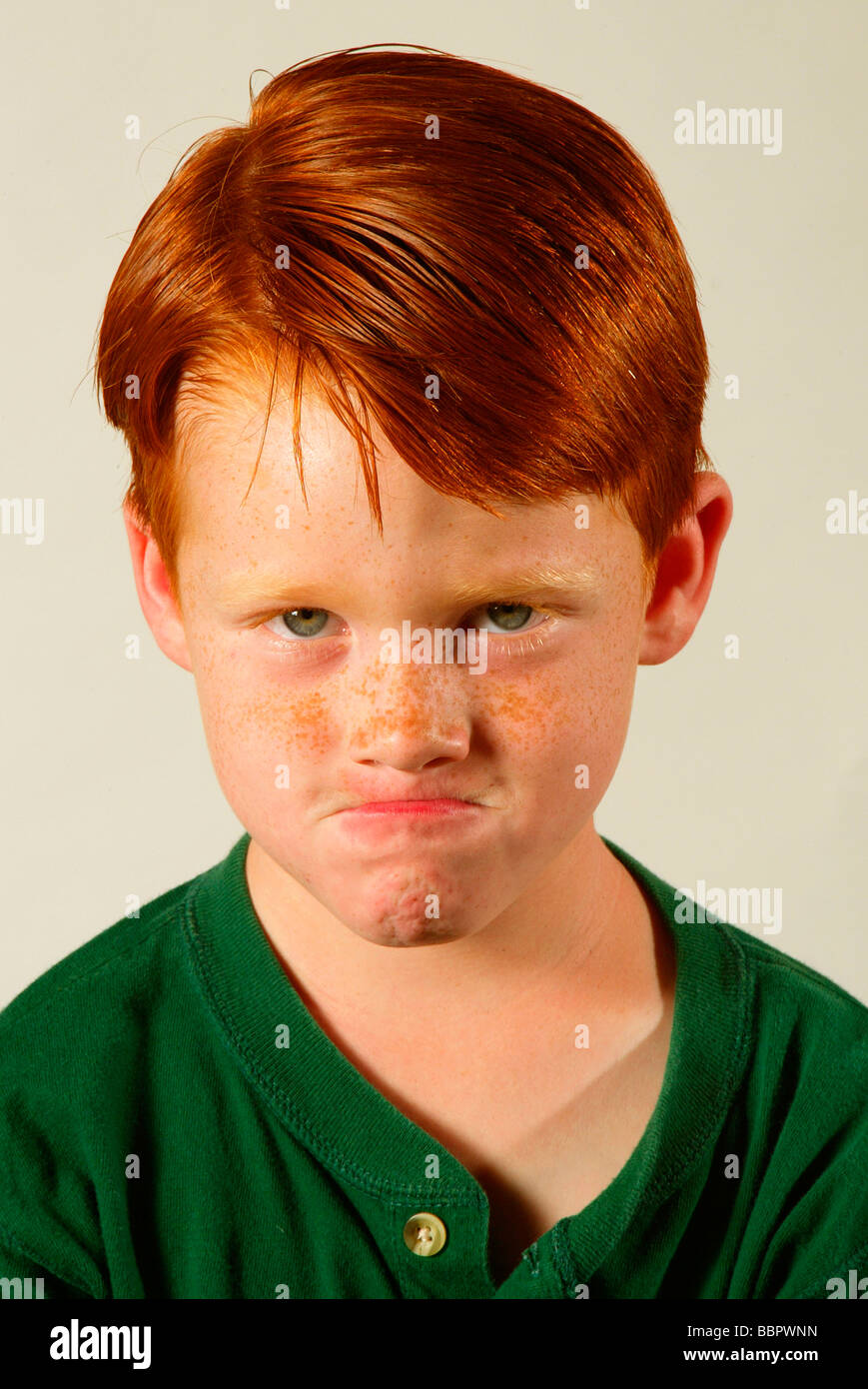 Red hair freckles boy hi-res stock photography and images - Alamy