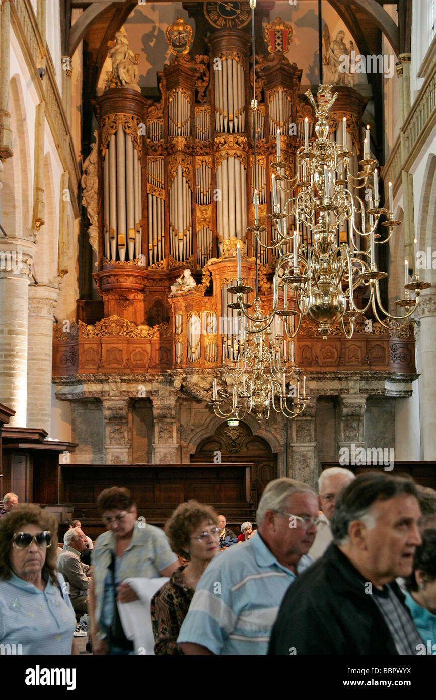 ORGAN IN THE CHURCH OUDE KERK, AMSTERDAM, NETHERLANDS Stock Photo - Alamy